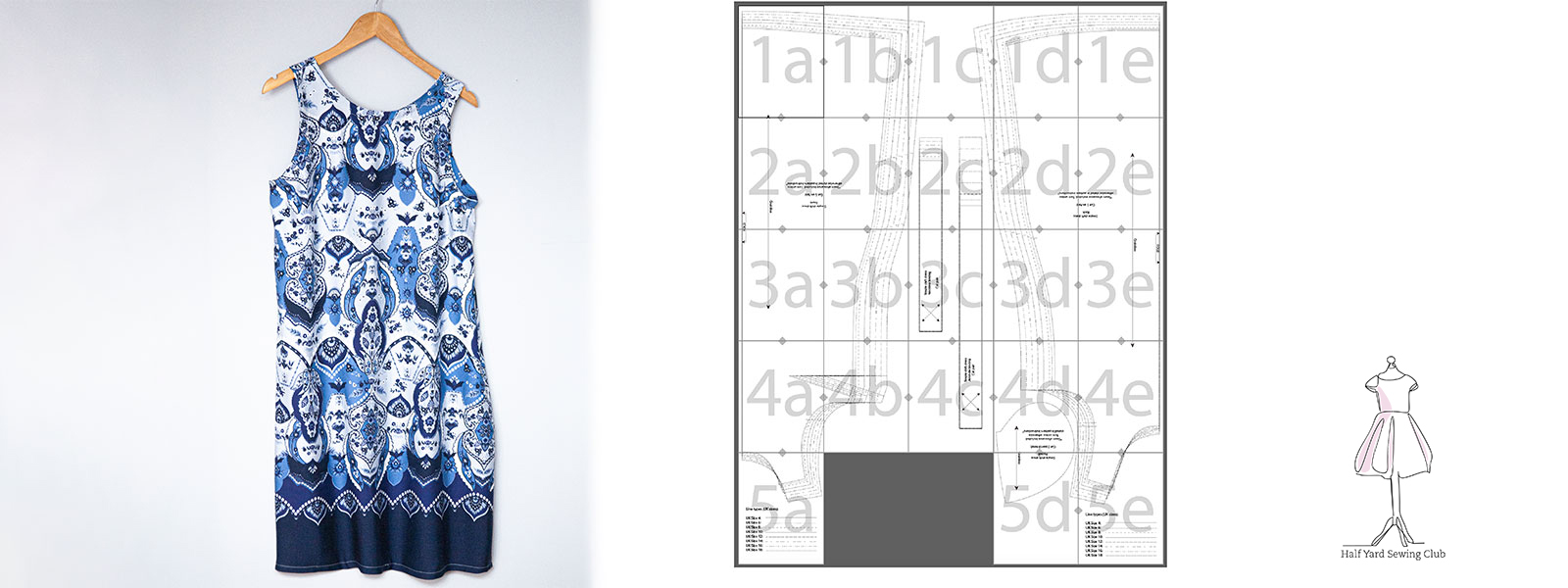 Simple Shift Dress: A0 Patterns (Sizes 4–18) | Half Yard Sewing Club