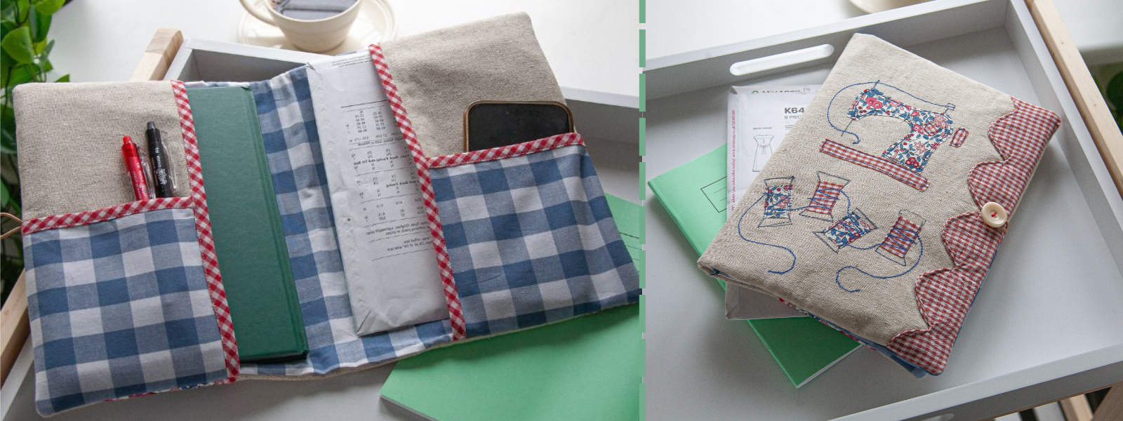 Notebook Cover | Easy-Sew Project with Downloadable Templates | Half ...
